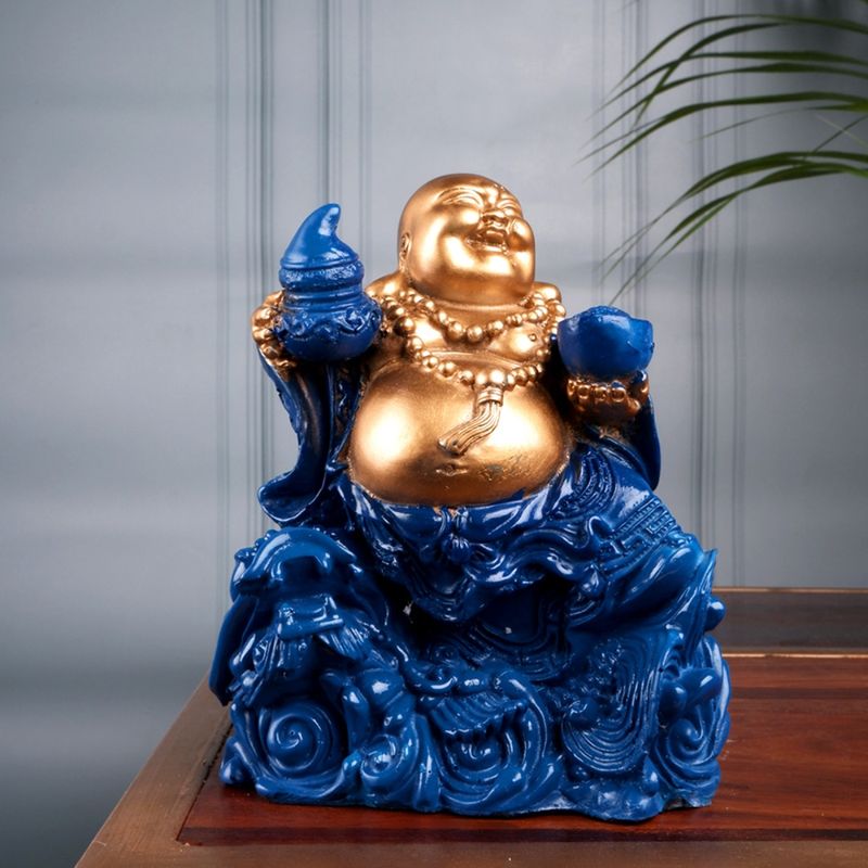 THE WHITE INK DECOR Premium Fengshui Laughing Buddha Figurine: Buy THE ...