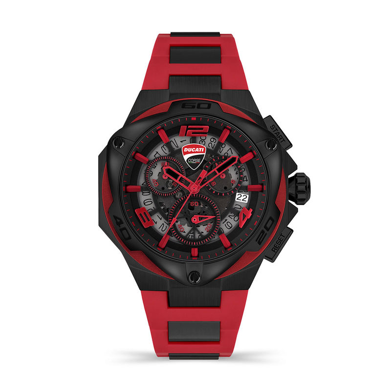 Buy Ducati Corse Motore Black Dial Chronograph Watch - Dtwgo0000307 (M ...