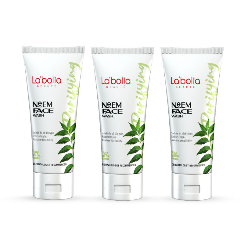 Buy Labolia Beaute Neem Face Wash For Acne & Pimple Care, Removes Dirt ...