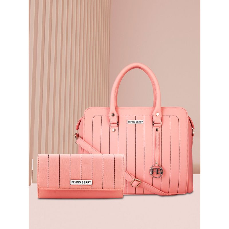 FLYING BERRY Womens Pink Hand Bag Combo Pack of 2: Buy FLYING BERRY ...