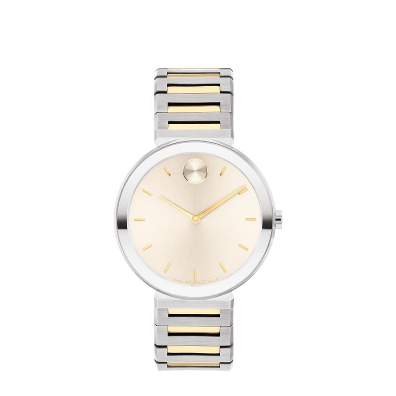 Buy Movado Women Bold Cream Round Dial Analog Watch - 3601091 Online