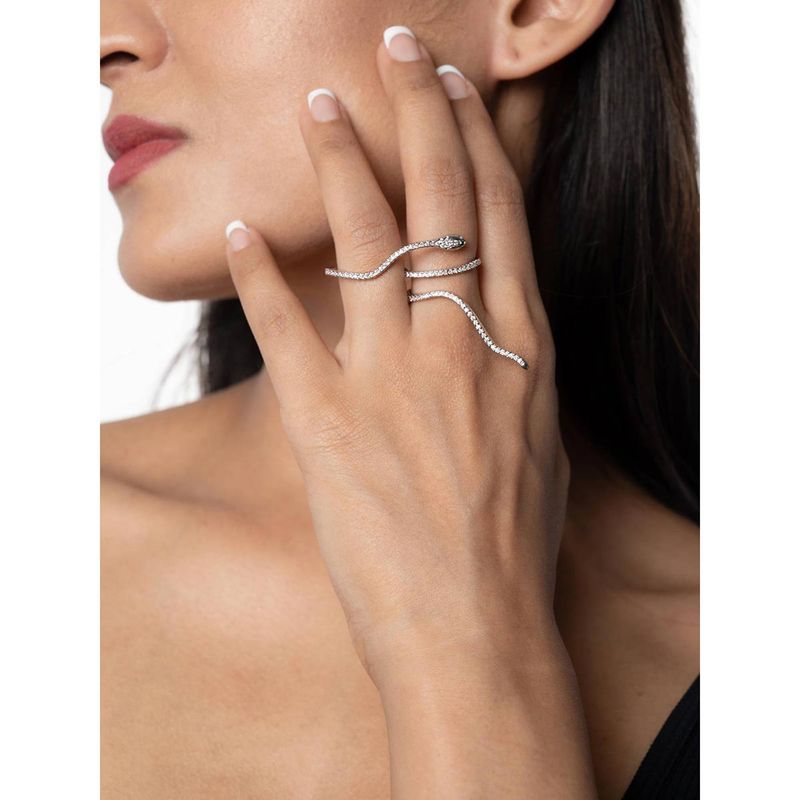 Buy White Lies Two Finger Snake Ring Online