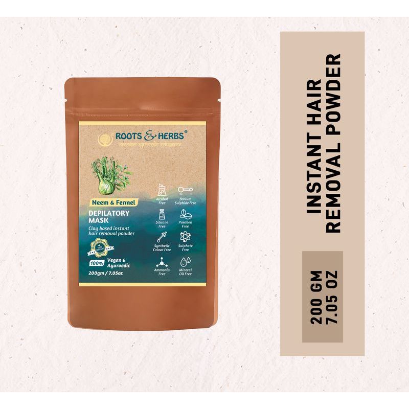 Buy Roots & Herbs Neem & Fennel With Hair Removal Ubtan Online