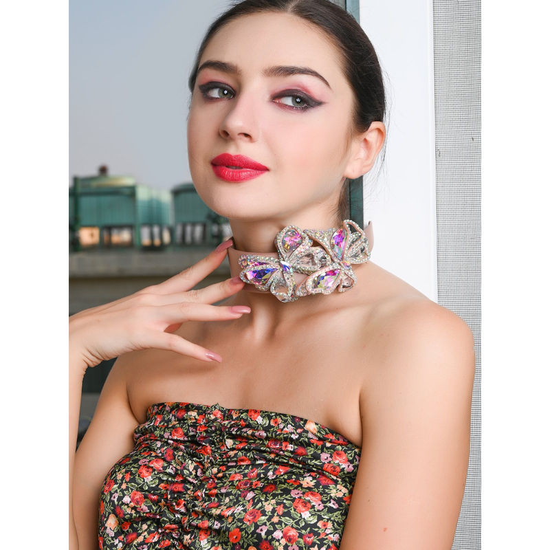 Buy Odette Grace Of Grey Studded Hair Band Online