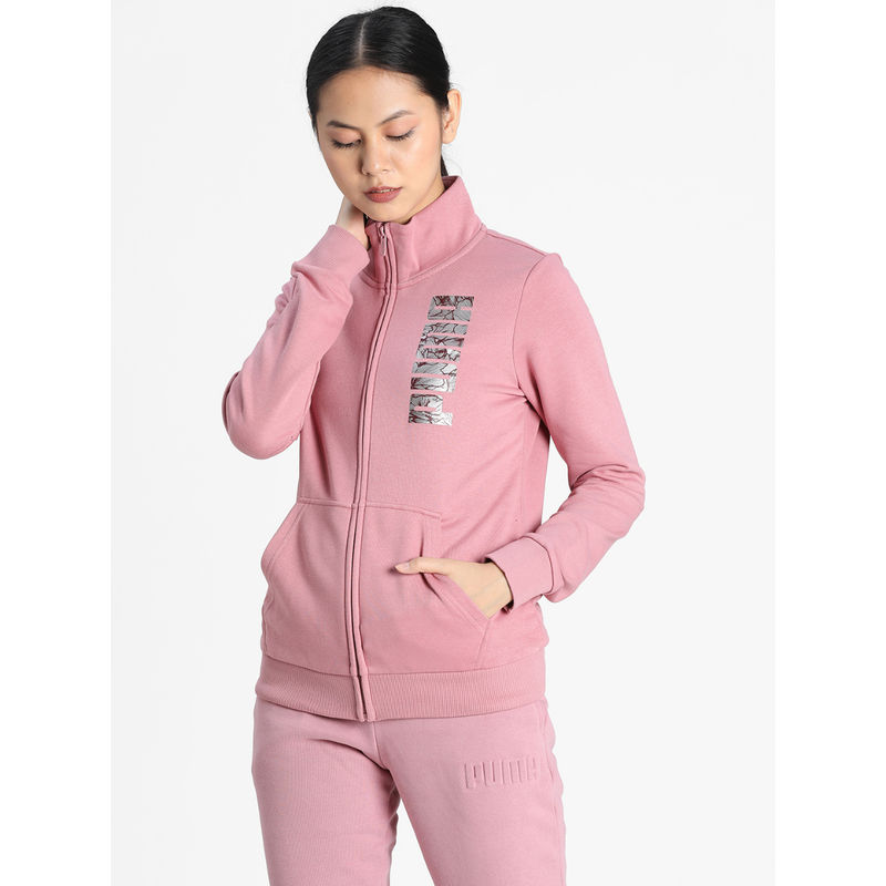 Puma Womens Pink Sweat Jacket: Buy Puma Womens Pink Sweat Jacket Online ...