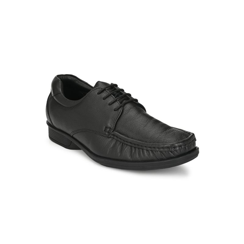 Buy Delize Black Genuine Leather Formal Shoes for Men's Online