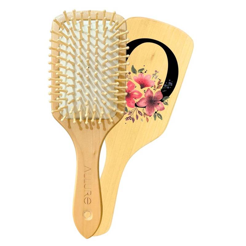 Buy Allure Personalised Letter O Paddle Hair Brush Online