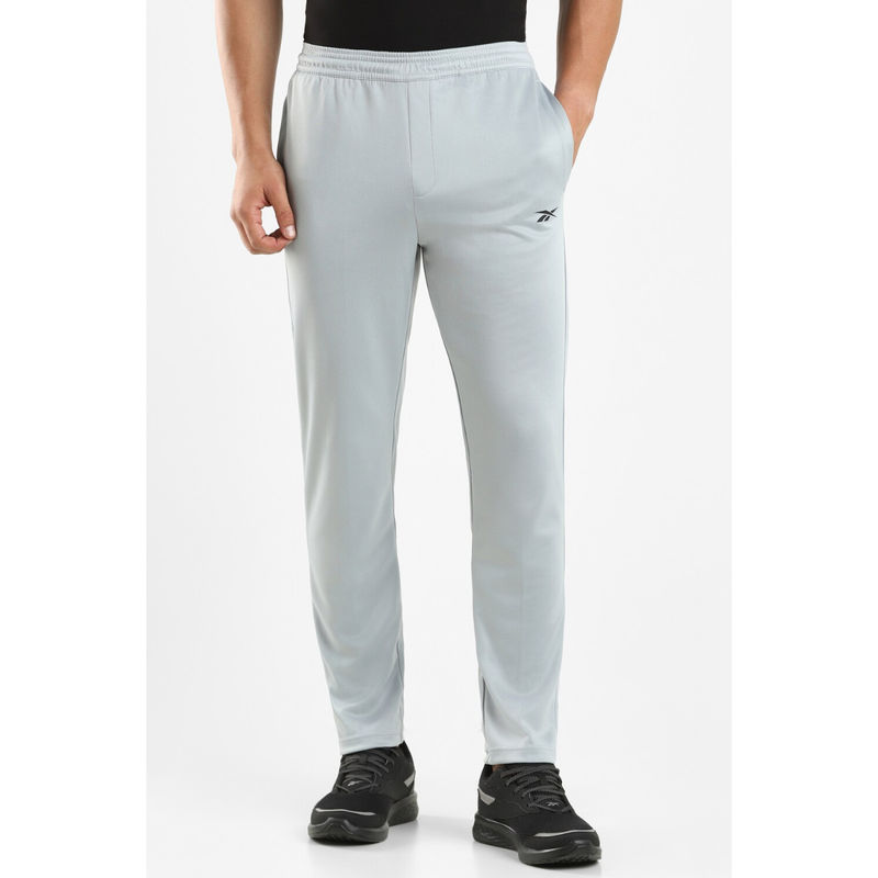 Buy Reebok Men Mid-Rise One Side Zipper Pocket Active Sweatpants Grey ...