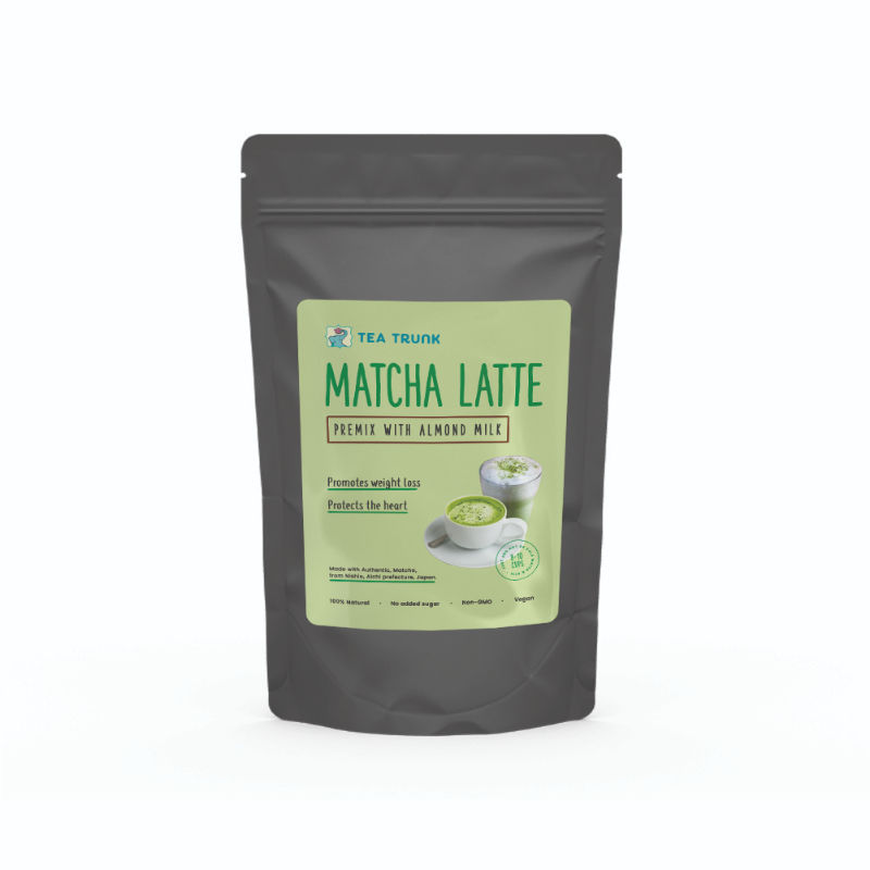 Buy Tea Trunk Matcha Latte Premix With Almond Milk Tea Online