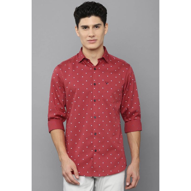 Buy Allen Solly Maroon Shirt Online