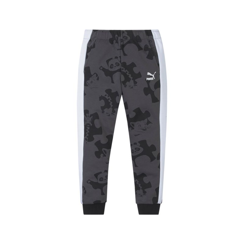 Buy Puma Paw T7 Aop Unisex Kids Black & Grey Jogger Online
