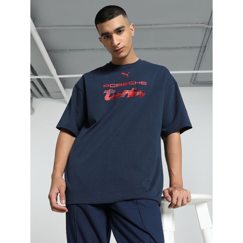 Buy Puma Porsche Legacy States Logo Unisex Navy Blue T-Shirt Online