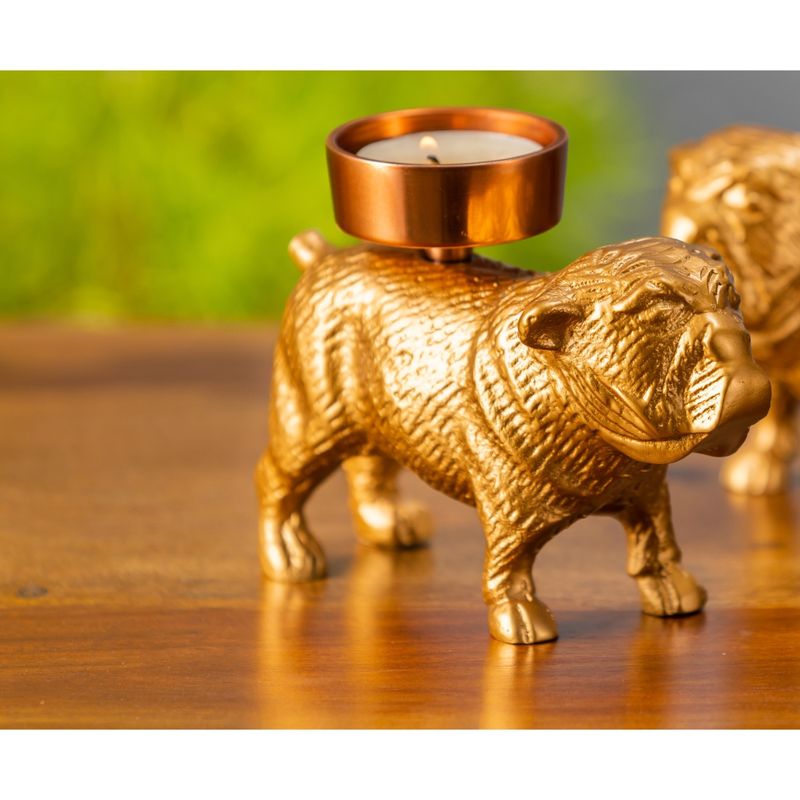 Buy SG Home Bulldog Tea Light Holder (Set Of 2 ) Online