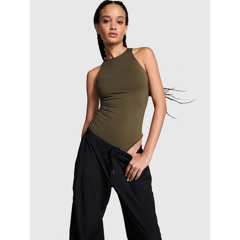 Buy Victoria's Secret Base Stretch Bodysuit Green Online