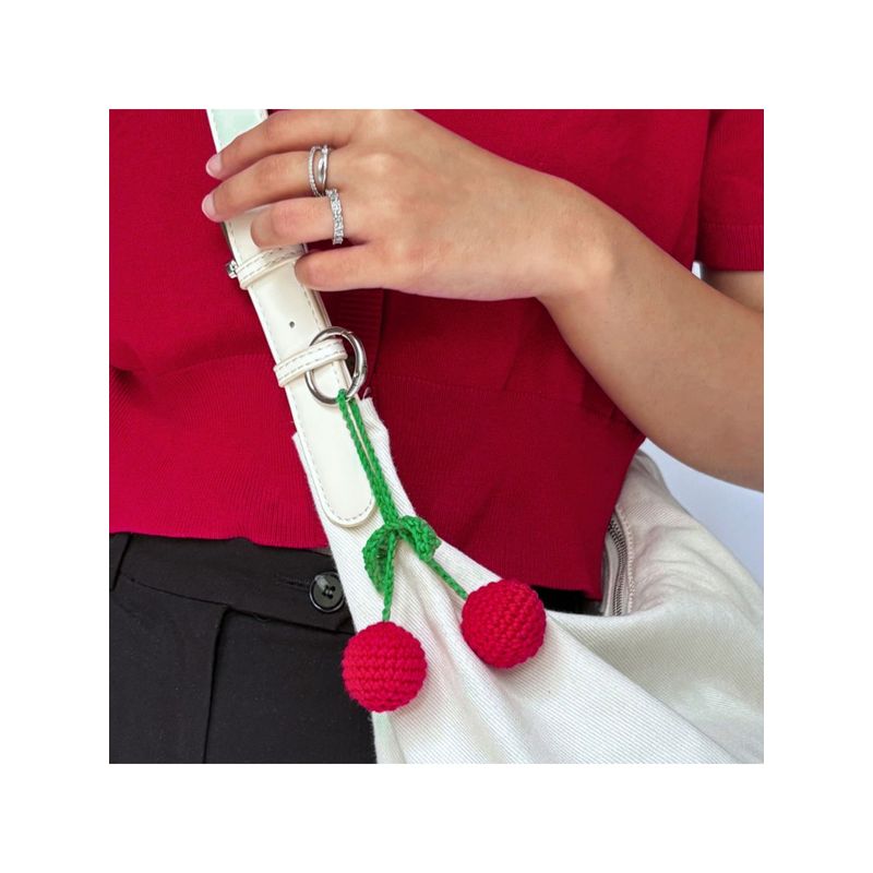 Buy EcoRight Unisex Bags Crochet Charm-Cherry Online