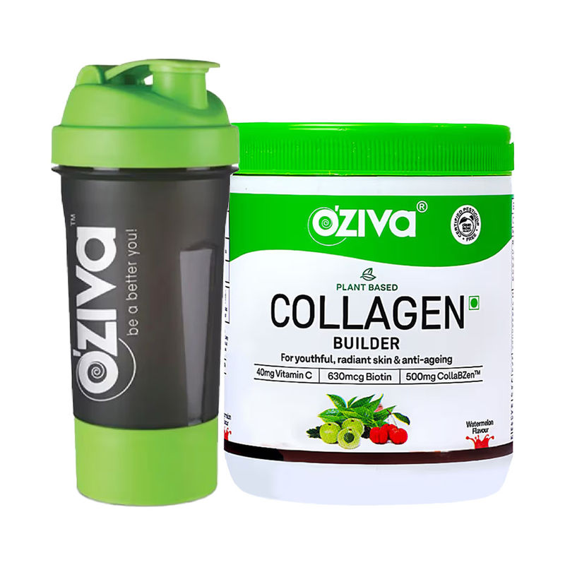 Buy Oziva Plant Based Collagen Builder - Watermelon +Free Oziva Shaker ...