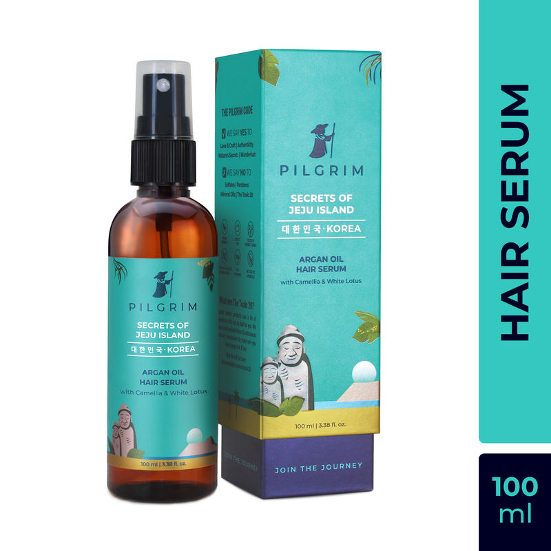 Buy Pilgrim Argan Oil Hair Serum with Camellia & White Lotus Online