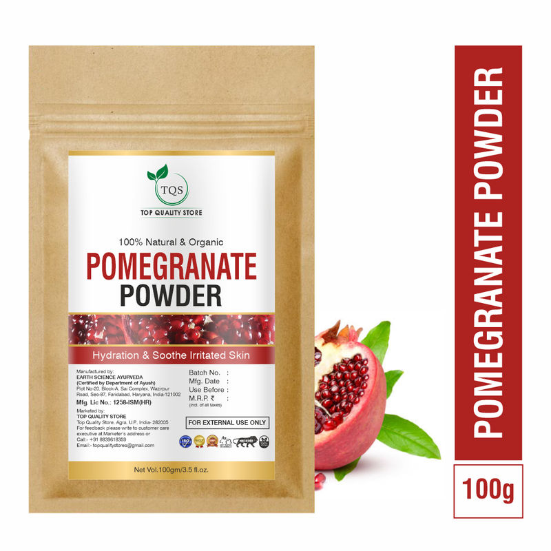 Buy Tqs Natural Pomegranate Peel Powder For Skin & Hair Care Supports ...