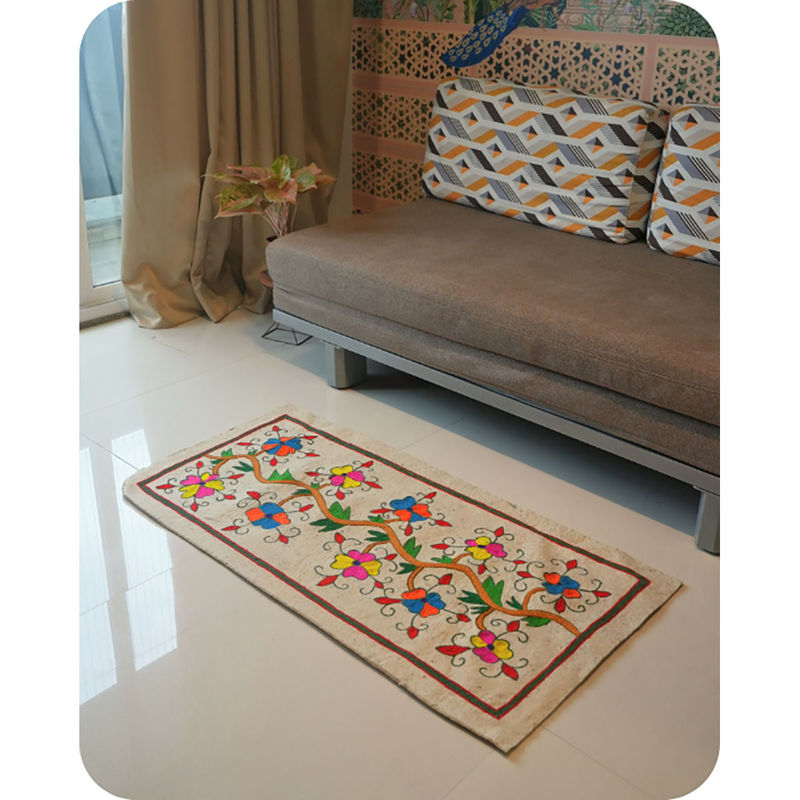 Buy Swadeh Bloom Burst-Living Room Rug Online