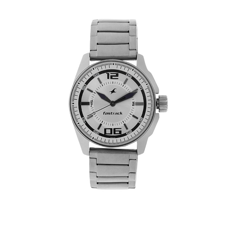 Buy Fastrack NM3089SM01 Silver Dial Analog Watch For Men Online