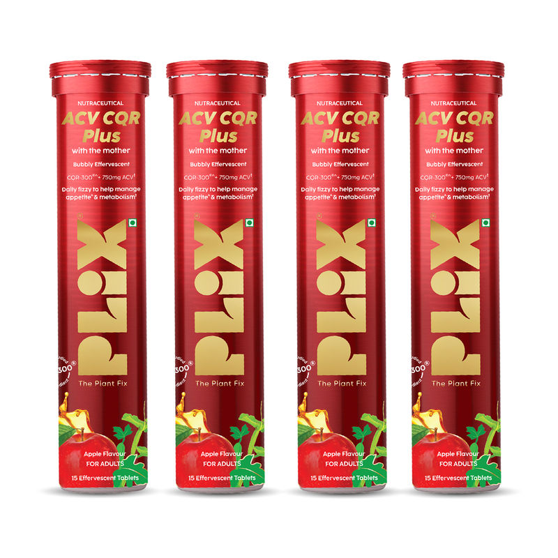 Buy Plix The Plant Fix ACV CQR Plus Effervescent Tablets For Fat ...