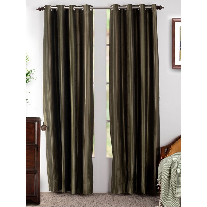 Buy Maspar Duo Stripe Polyester Yarn Dyed Texture Black Moss Honey Sea ...