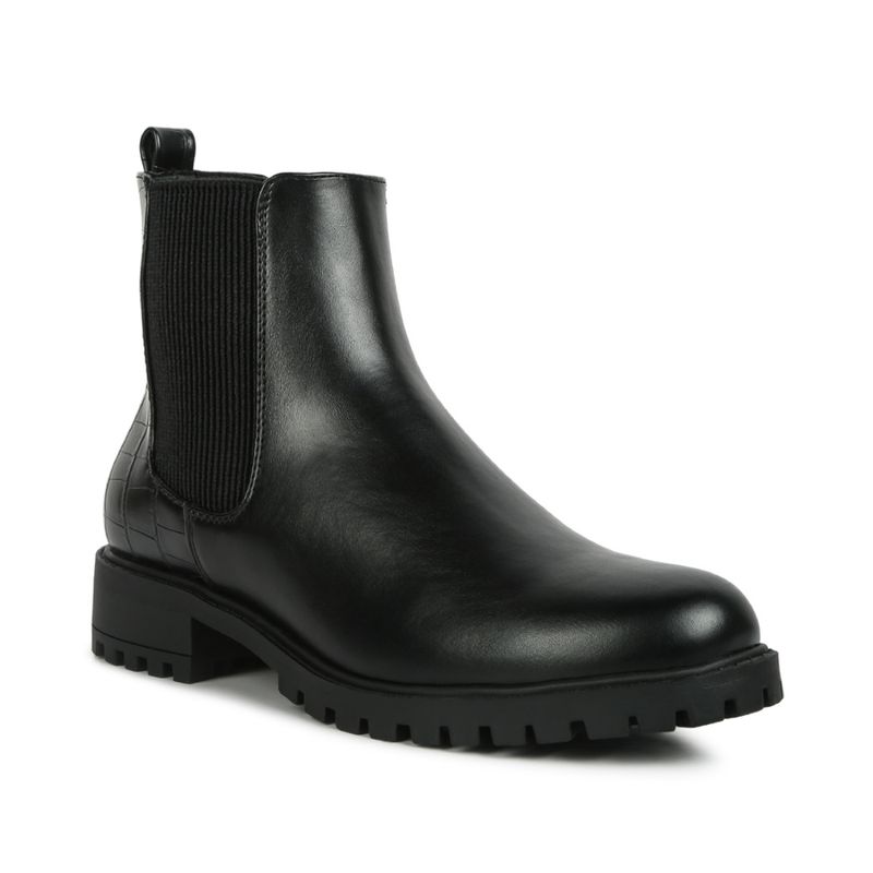 Buy London Rag Croc Black Chelsea Boots Online