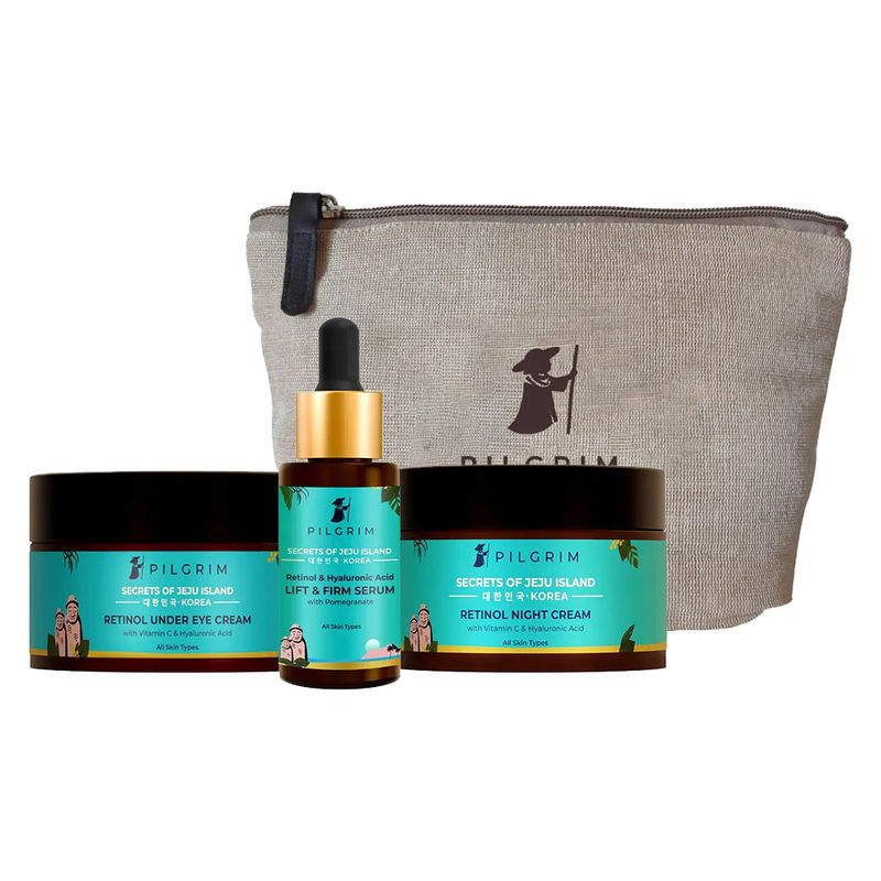 Buy Pilgrim Under Eye Cream Night Cream Lift And Firm Serum Combo Online