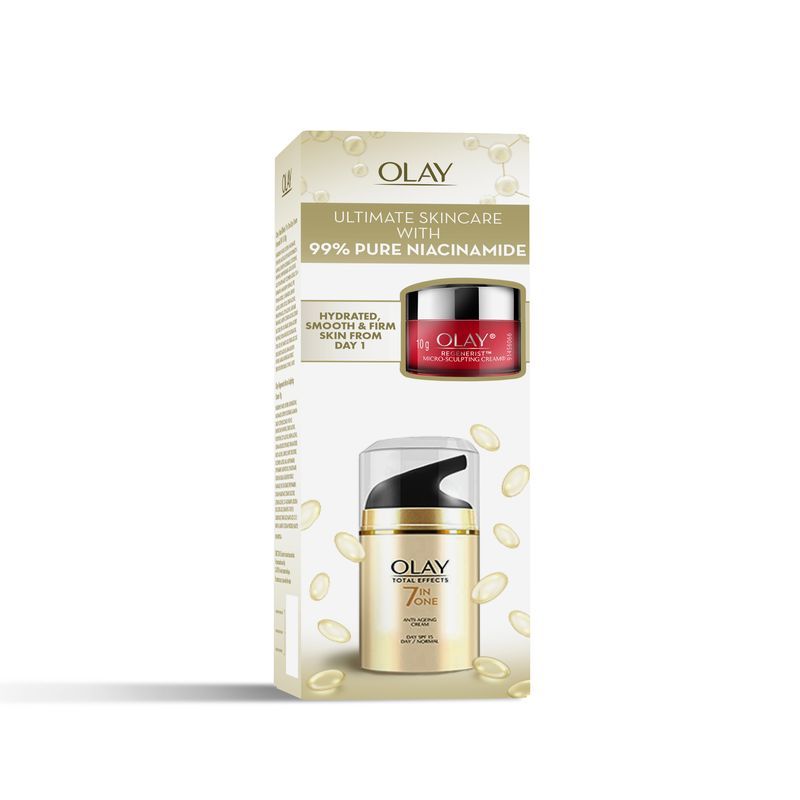 Buy Olay Te Day Cream + Olay Regenerist Micro-sculpting Cream Mini ...