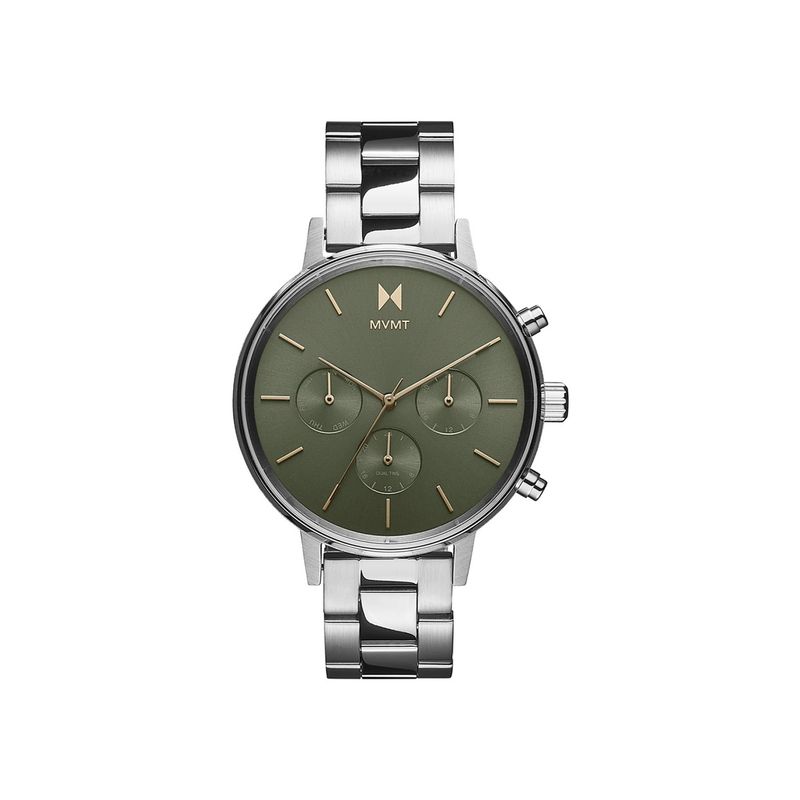 Buy MVMT Nova Dual Time Green Round Dial Womens Watch - 28000192-D Online
