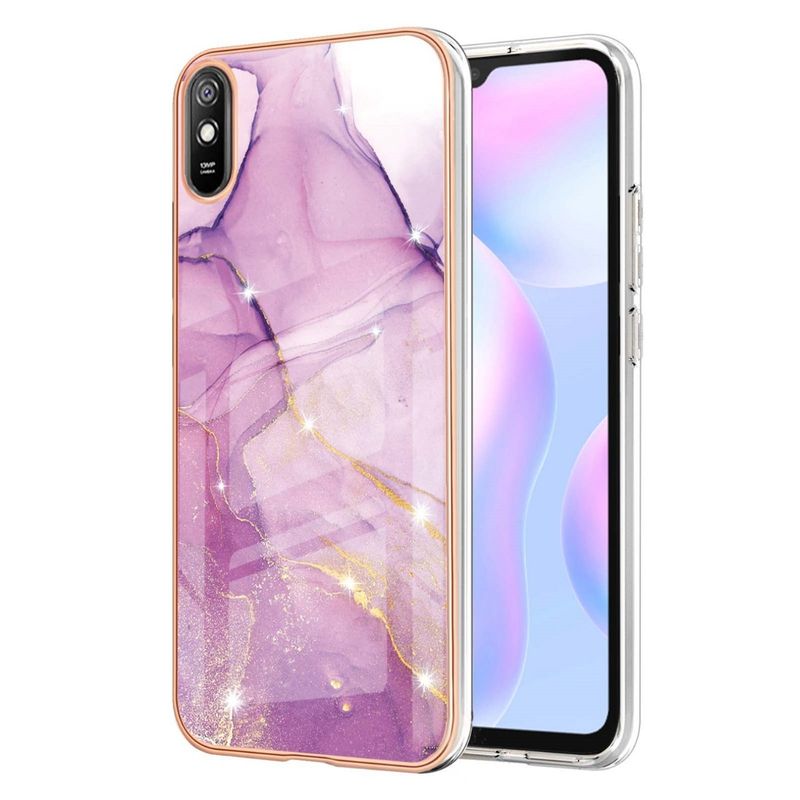Buy MVYNO Elegant Redmi 9A cases (Marble Purple) Online