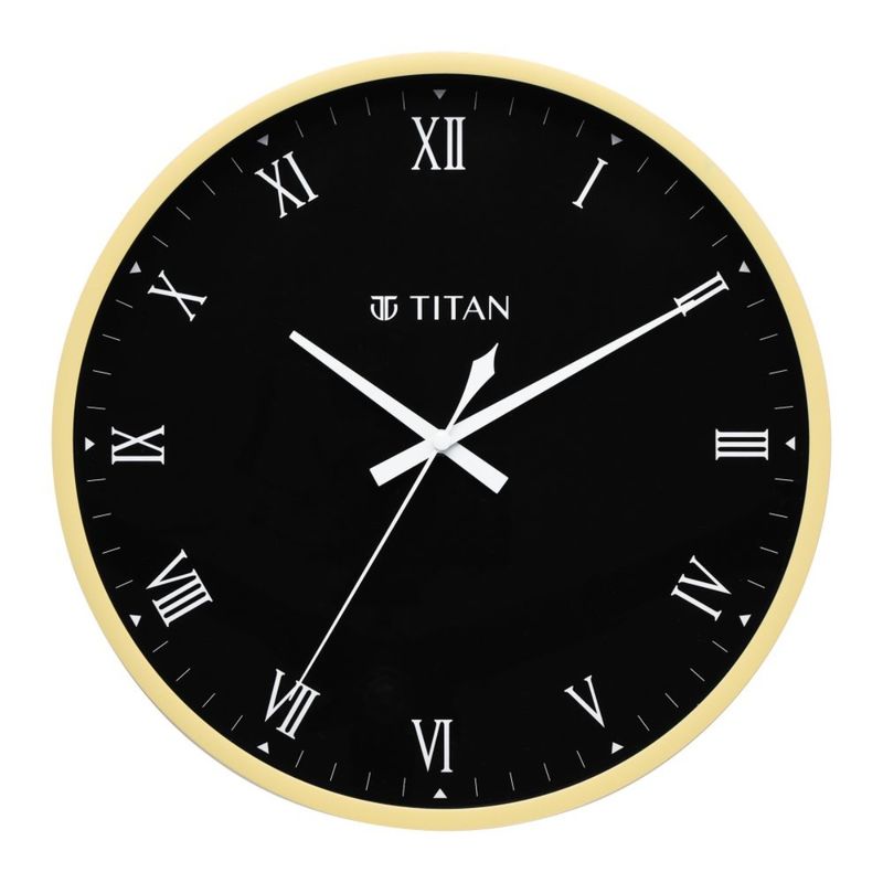 Buy Titan Classic Cream Wall Clock With Silent Sweep Technology Online