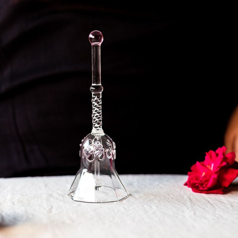 Buy Muun Home Ringing Glass Bell Pink Online