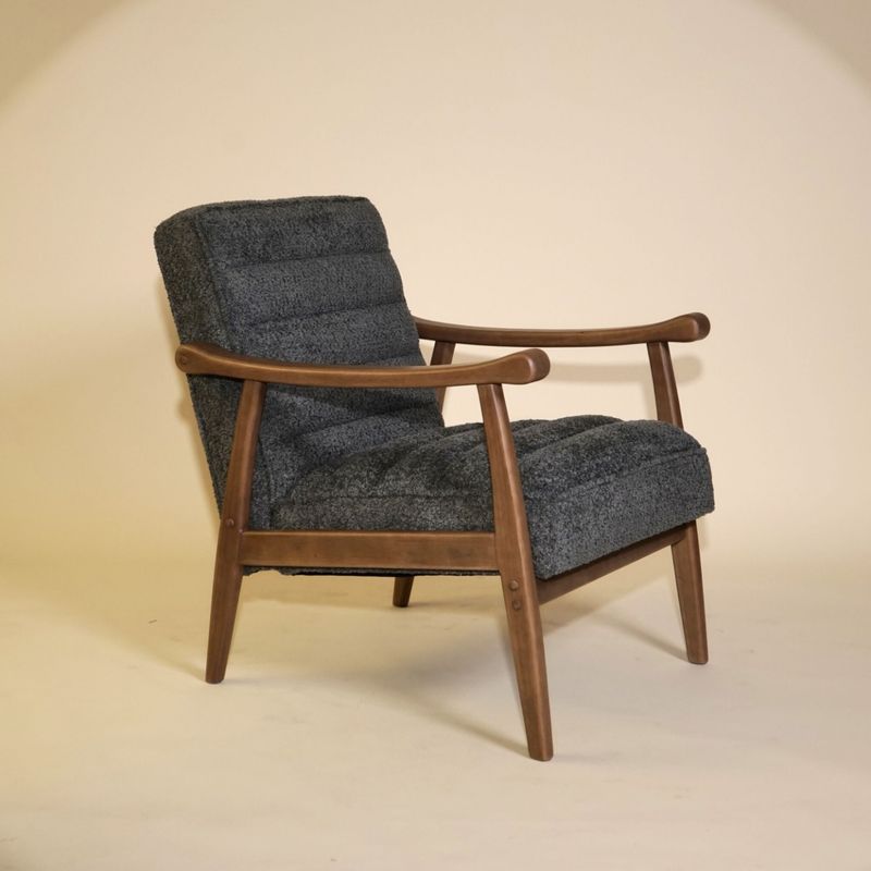 Buy Muun Home Rhea Boucle Armchair - Grey Online