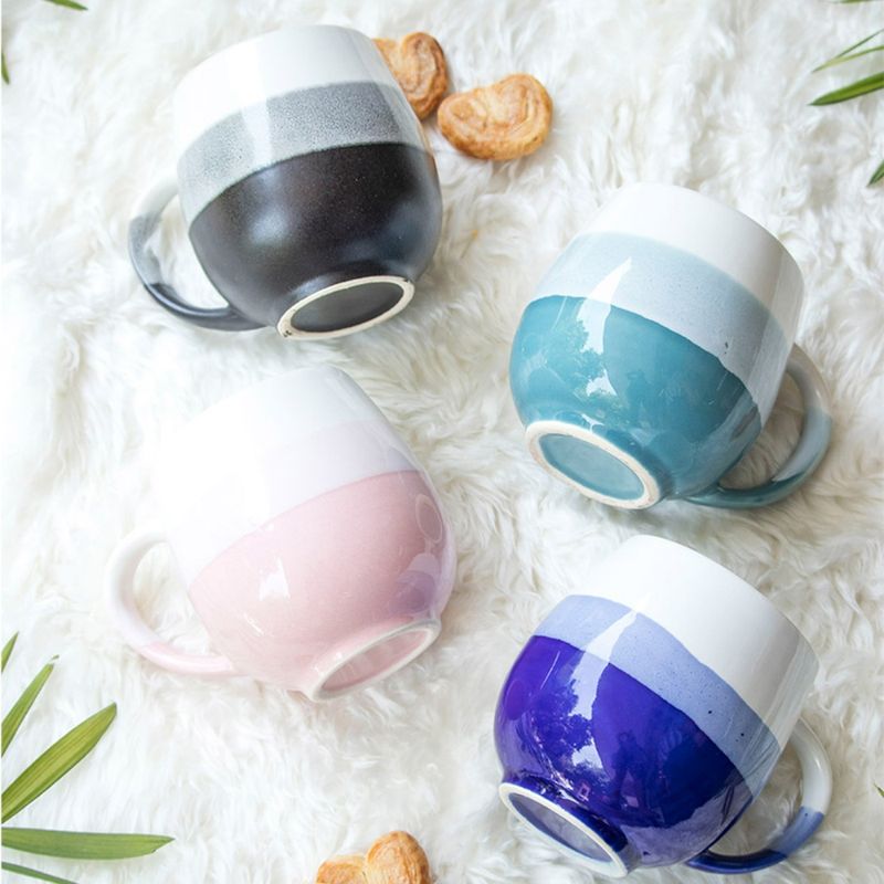 Buy The Table Fable Multicolor Ombré Mugs (Set Of 4) Online