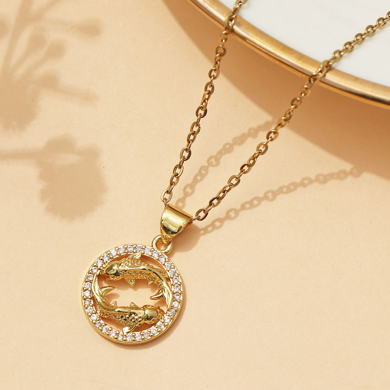 Buy Pipa Bella by Nykaa Fashion Pisces Zodiac Pendant Necklace Online
