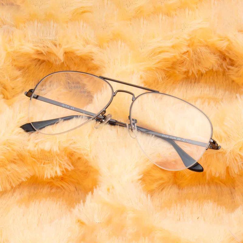 Buy TED SMITH Aviator Grey Spectacles for Mens Womens (58) Online