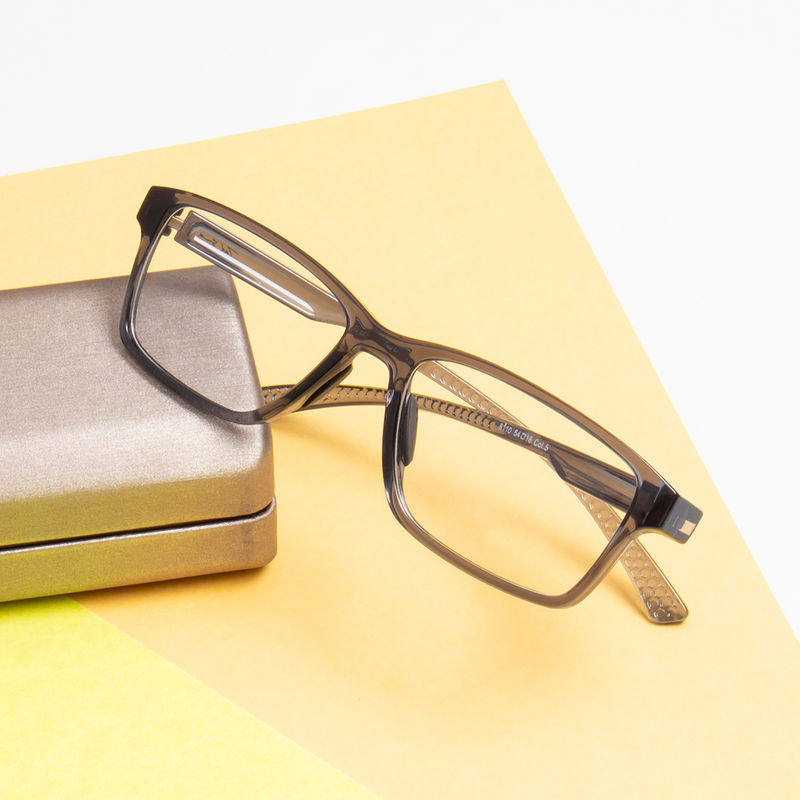 Buy TED SMITH Rectangular Grey Spectacles for Mens Womens (54) Online