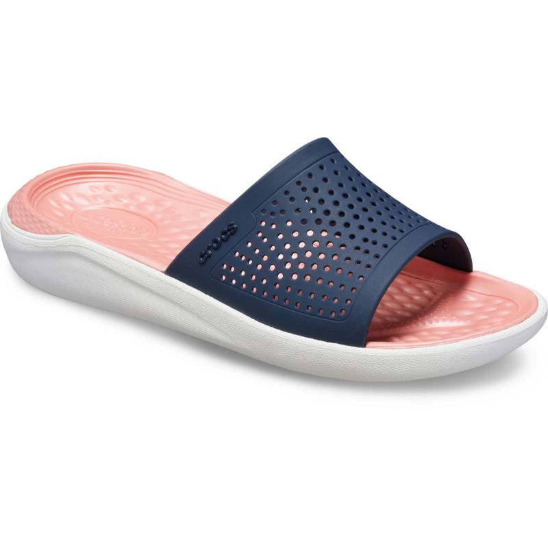 Buy Crocs Literide Navy Unisex Slide (8) Online