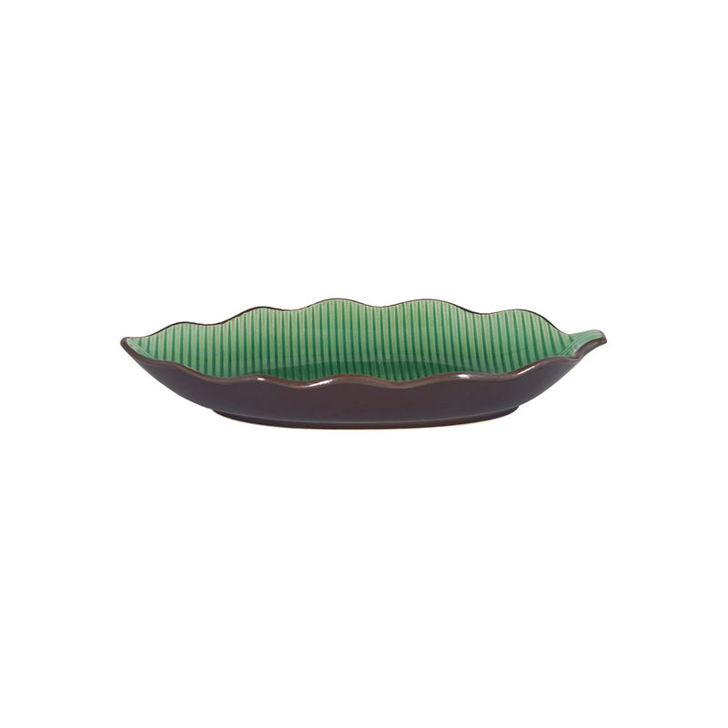 Buy Pure Home + Living Pear Green Leaf Platter Online