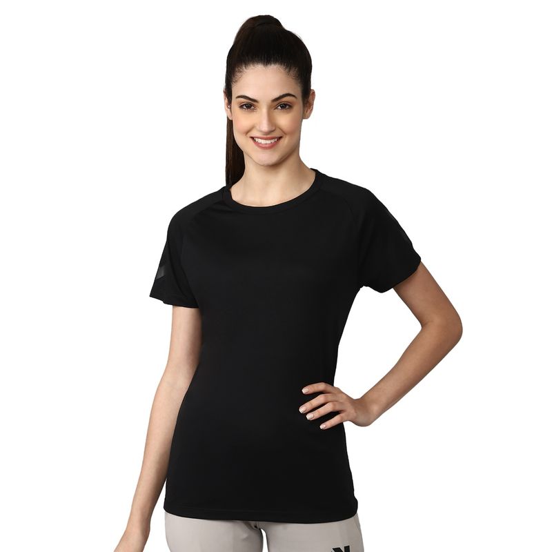 Hummel Azure Poly Women Black T-Shirt: Buy Hummel Azure Poly Women ...