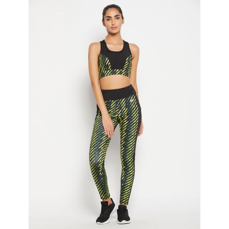 Buy Clovia Snug Fit High-Rise Active Tights & Padded Wirefree Sports ...