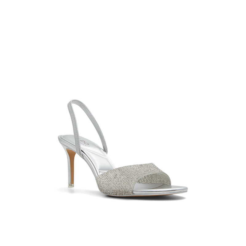 Buy Aldo Women Silver Sandal Heels Online