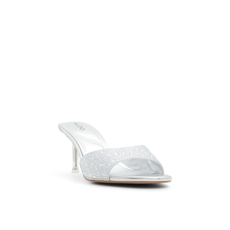 Buy Aldo Women Silver Sandal Heels Online