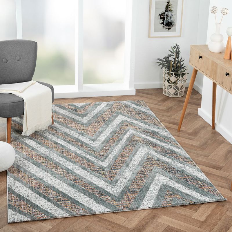 Buy OBSESSIONS Anti-static Polypropylene Machine Made Carpet , Grey Online