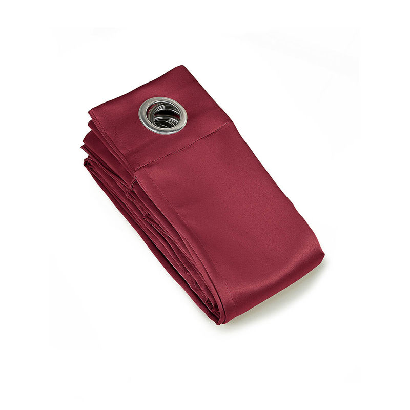 Buy Saral Home Maroon Blackout Velvet Curtain (4X5 Feet) Online