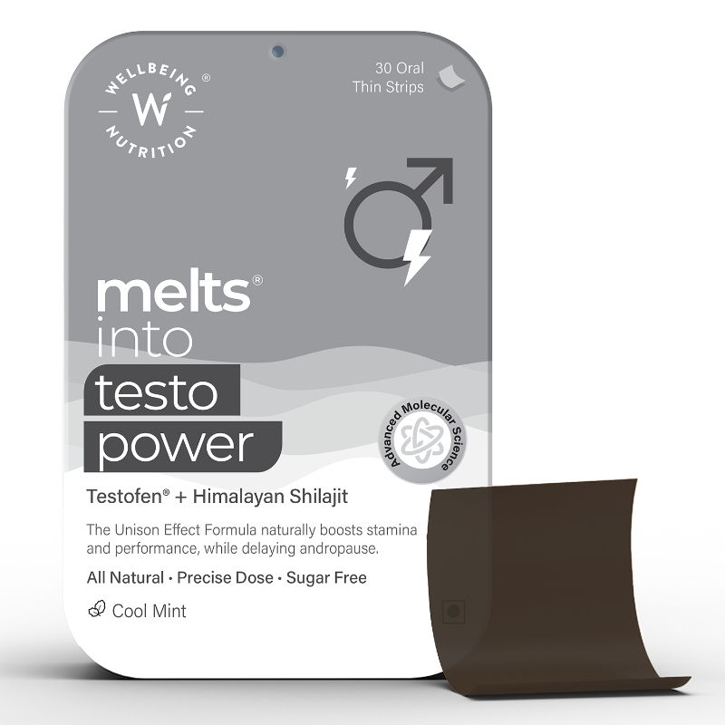 Buy Wellbeing Nutrition Melts Testo Power, Fenugreek Extract ...