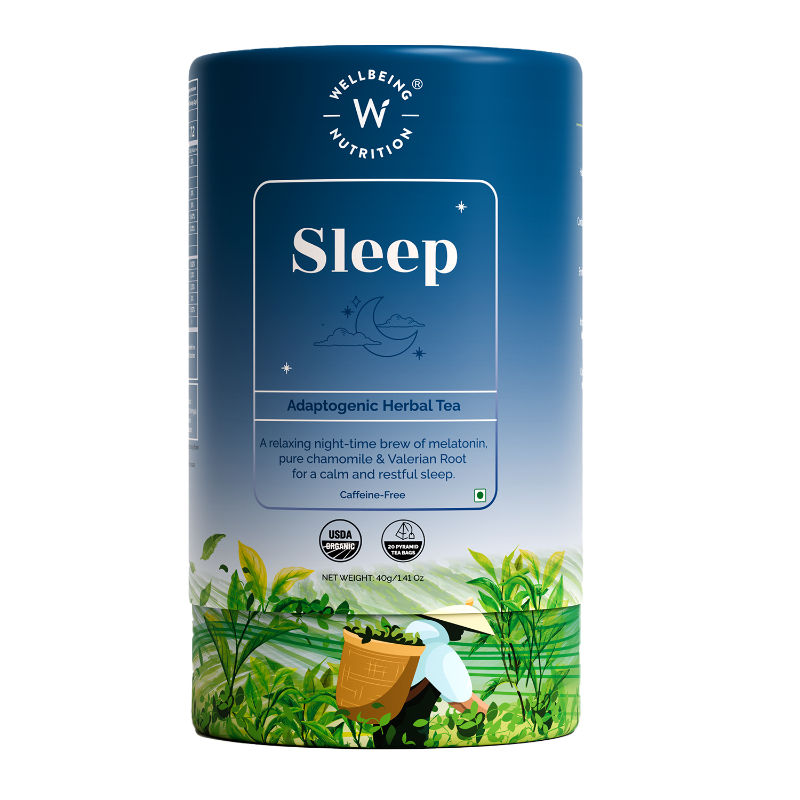 Buy Wellbeing Nutrition Sleep Adaptogenic Herbal Tea with Melatonin ...