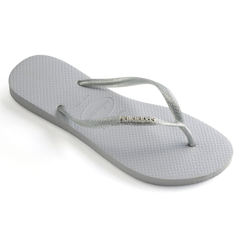 Havaianas Grey Sandalias Slim Logo Met FC Flipflops: Buy Havaianas Grey ...
