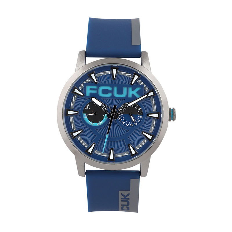 Buy FCUK Blue Dial Analog Watches For Men - FK0007A Online